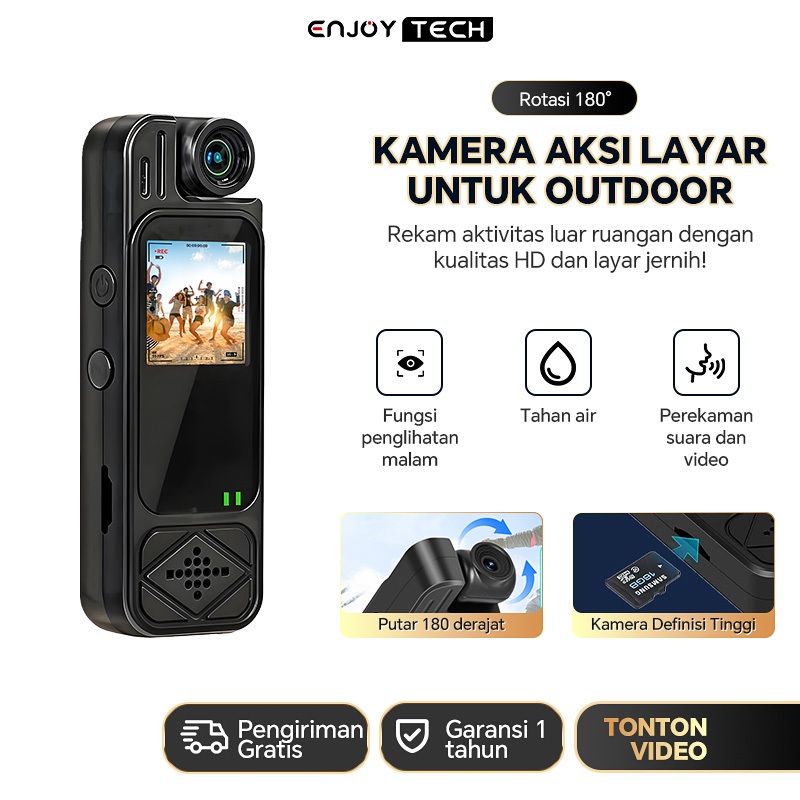 Jual HD 1080P Mini Camera Olahraga Mini Camera Dudukan Dada Camera 180 ...