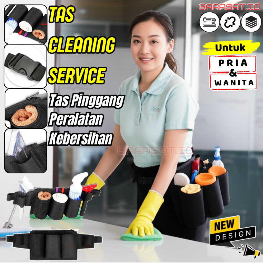 Jual Tas Pinggang Alat Kerja Perkakas OB Cleaning Service Tool Kit Bag Peralatan Kebersihan ...