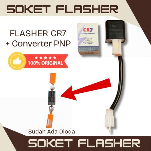 Jual Flasher CR7 Plus Soket Konverter Dengan Dioda Untuk Motor NMAX ...