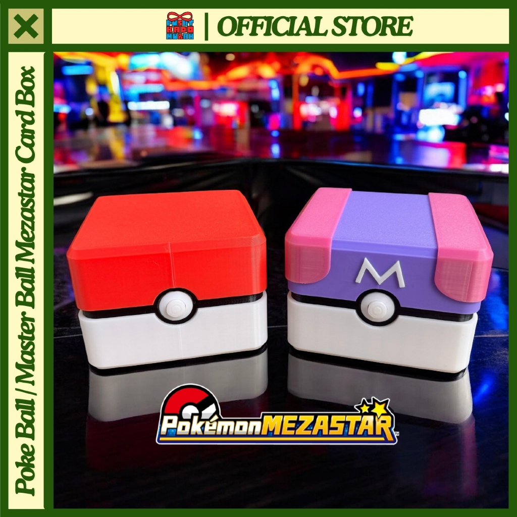 Jual Pokemon Kotak Mezastar Mezatag Box Storage Poke Ball / Master Ball ...
