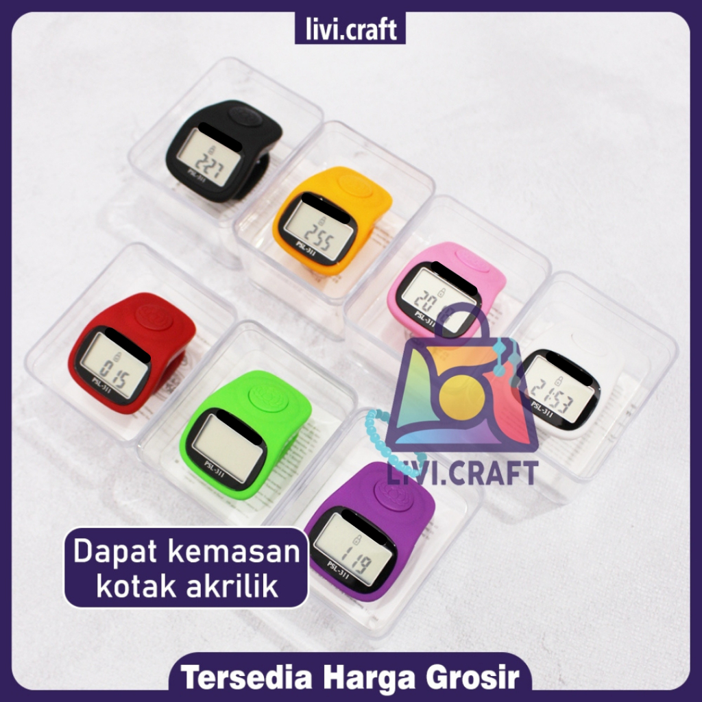 Jual Smart Tasbih Digital Premium 6 Channel + Alarm Fleksibel + LED ...