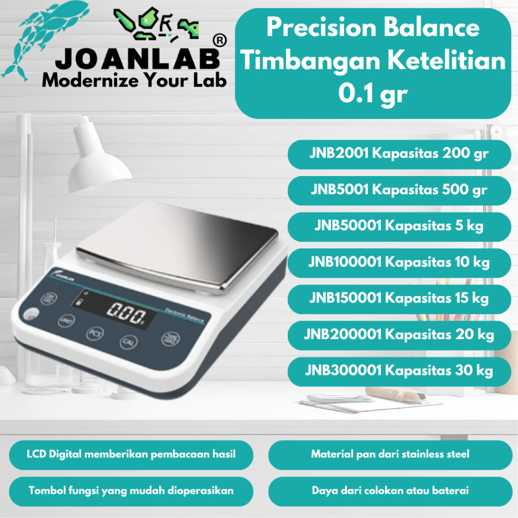 Jual JOANLAB Precision Balance Timbangan Digital Electronic Ketelitian ...