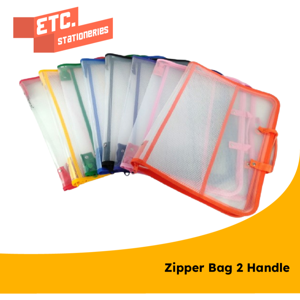 Jual Dataflex Map Tas 2 Resleting/ Zipper Bag with 2 Handle | Shopee ...
