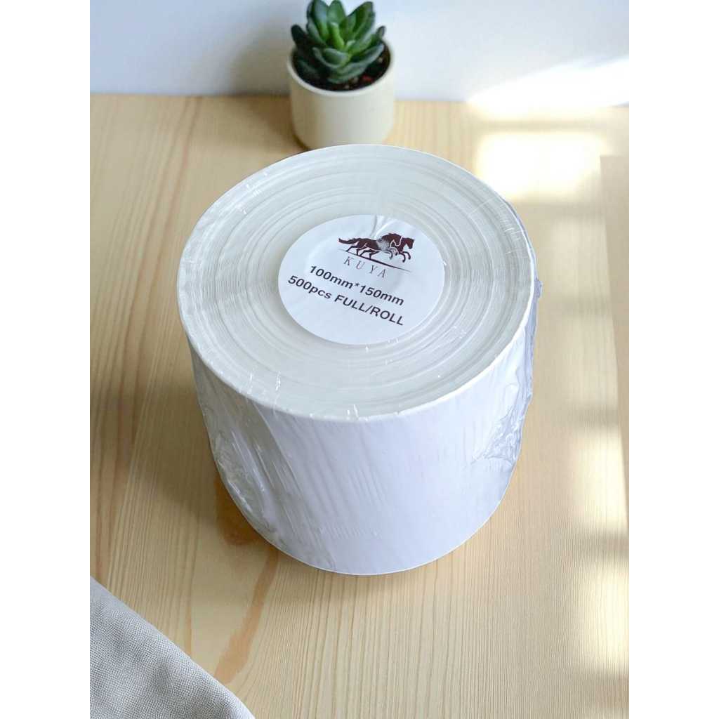Jual Label Barcode KUYA 100 x 150 isi 500 Kertas Sticker Thermal Resi ...