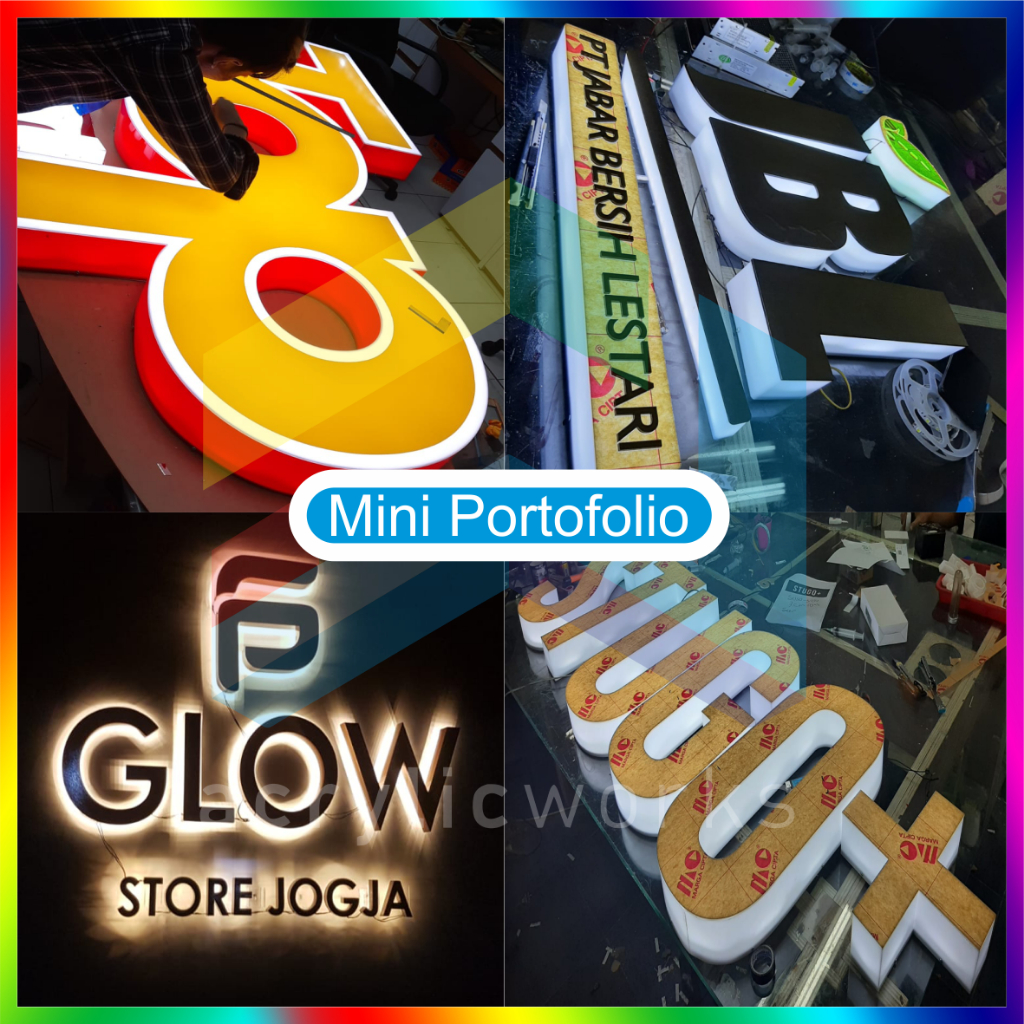 Jual Custom Huruf timbul, neon box, neon flex, papan usaha, signage ...