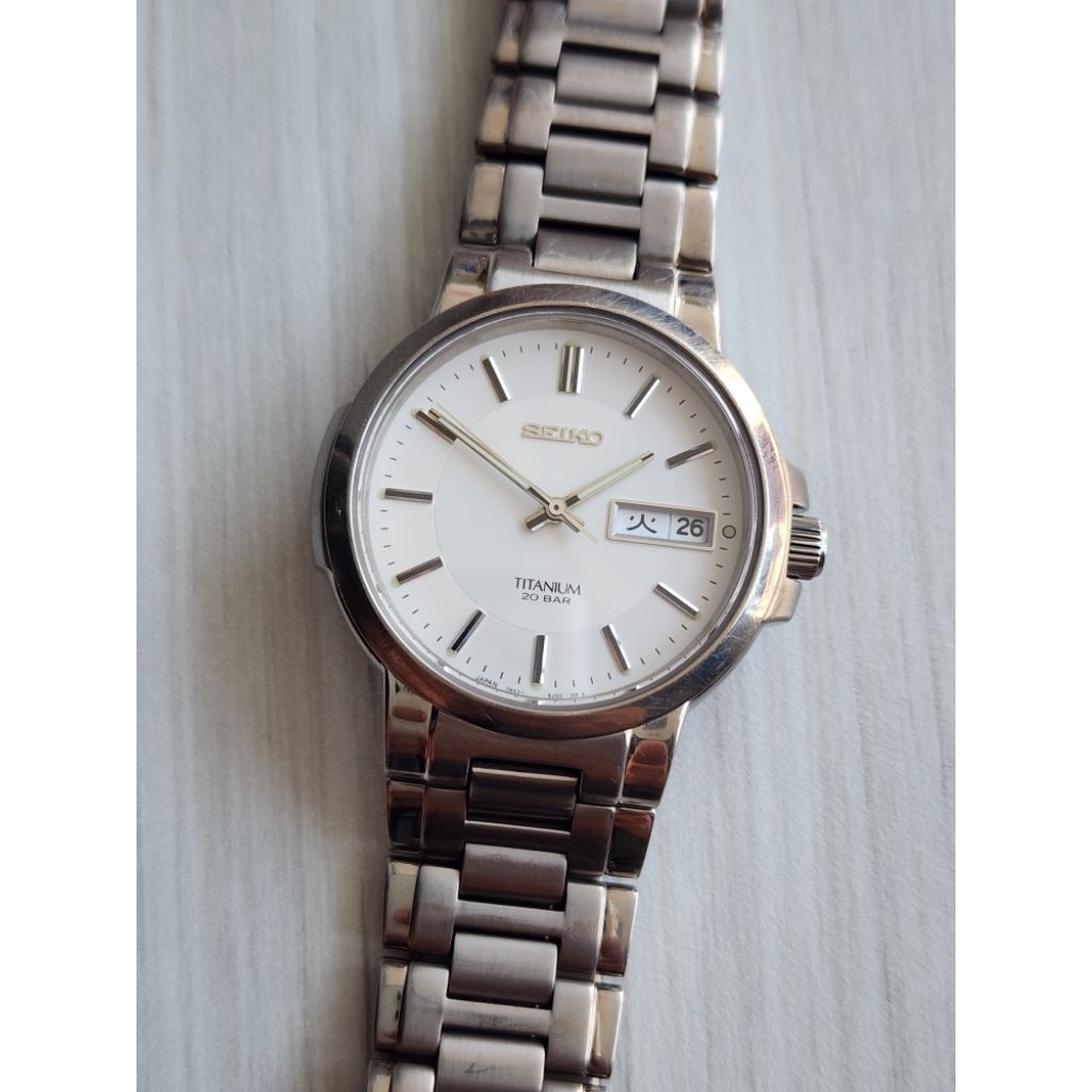 Jual Seiko Spirit Titanium 20 Bar SCDC055 Quartz Cal.7N43 JDM Made In ...