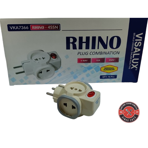 Jual Steker T Multi Datar 4 Lubang 4 Cabang SAKLAR Colokan Listrik ...