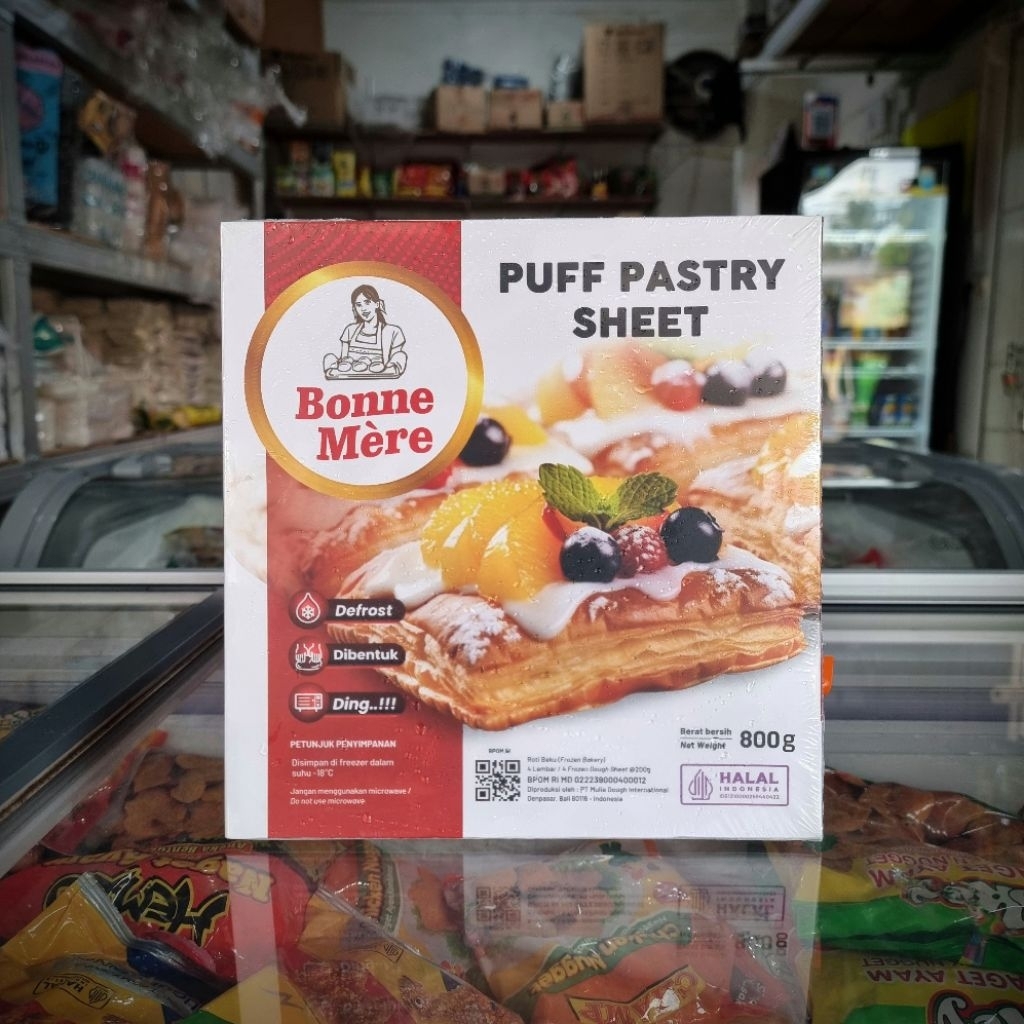 Jual Bonne Mere Puff Pastry Sheet 4 lembar 800g | Shopee Indonesia