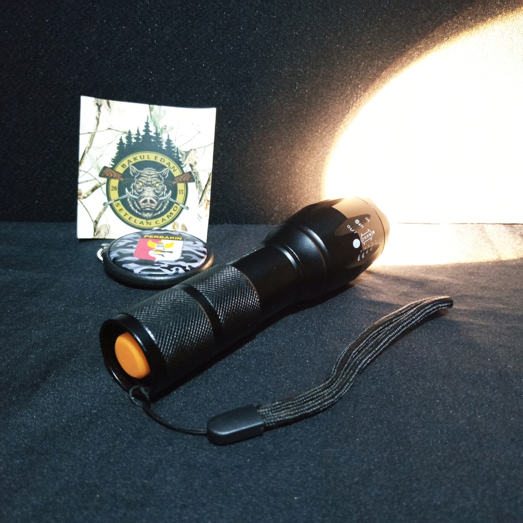 Jual SENTER BERBURU TACTICAL SATU SET SINAR KUNING / SENTER BLOR CAHAYA ...