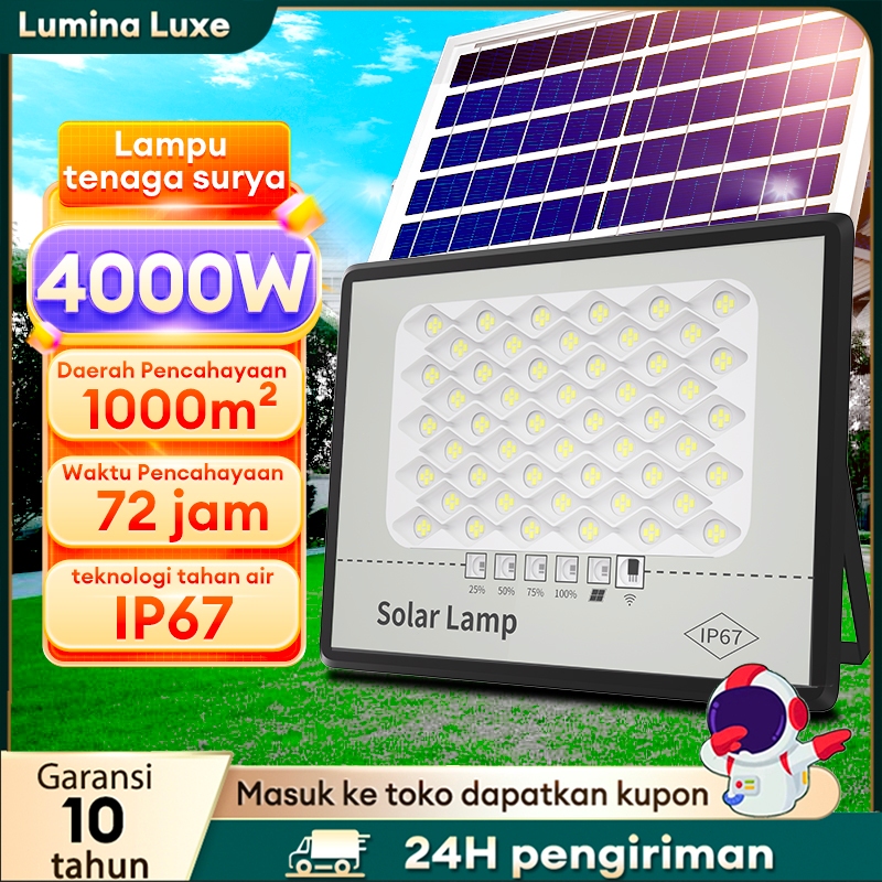 Jual 【Garansi 10 tahun】 Lampu tenaga surya Otomatis Outdoor Lampu Tenaga Matahari lampu Fungsi ...