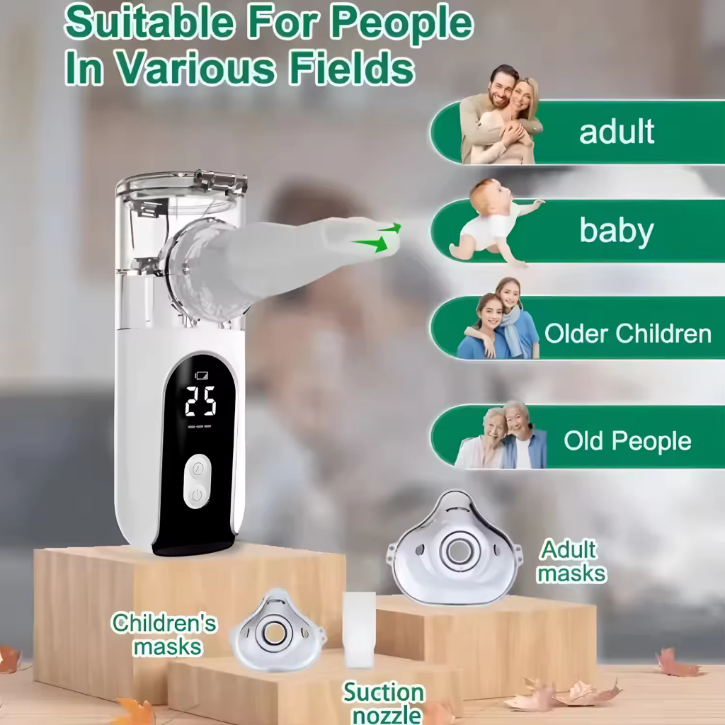 Jual Portable Mesh Nebulizer Alat Uap Asma Inhaler Inhalasi Pernafasan ...