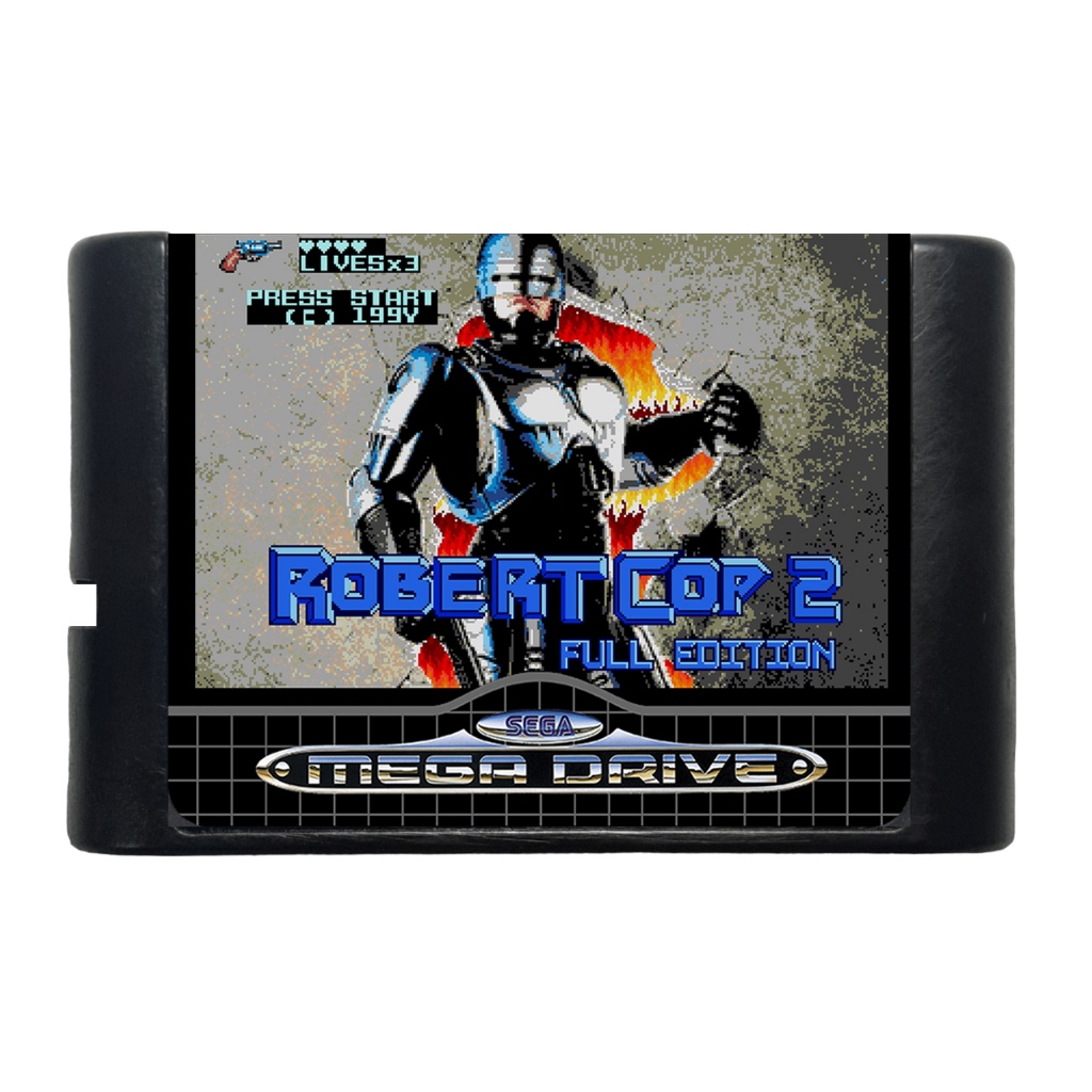 Jual Kaset Sega Robert Cop 2 Robocop Genesis 16 Bit MD Mega Drive Game ...