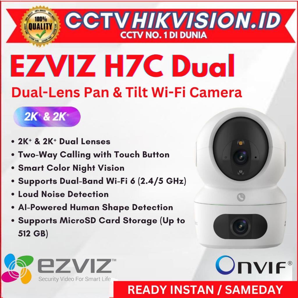 Jual EZVIZ H7c Dual-Lens 2K+ (4MP+4MP) Smart Home Wifi Pan Tilt IP ...
