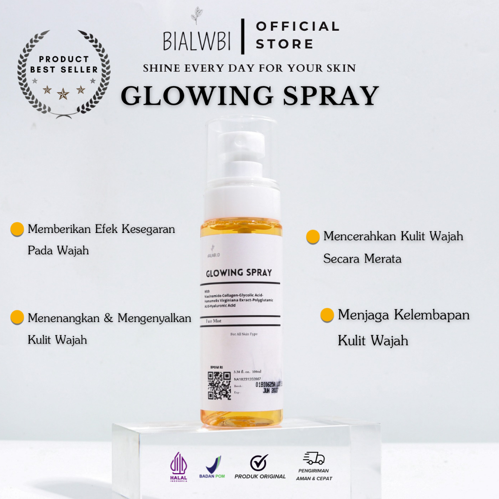 Jual COLLAGEN SPRAY / GLOWING SPRAY BIALWBI 100ml | Shopee Indonesia