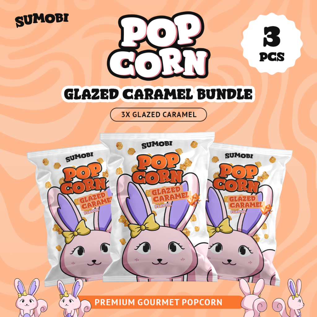 Jual SUMOBI Popcorn Premium Caramel Bundle 3pcs - Cemilan Manis | Snack ...