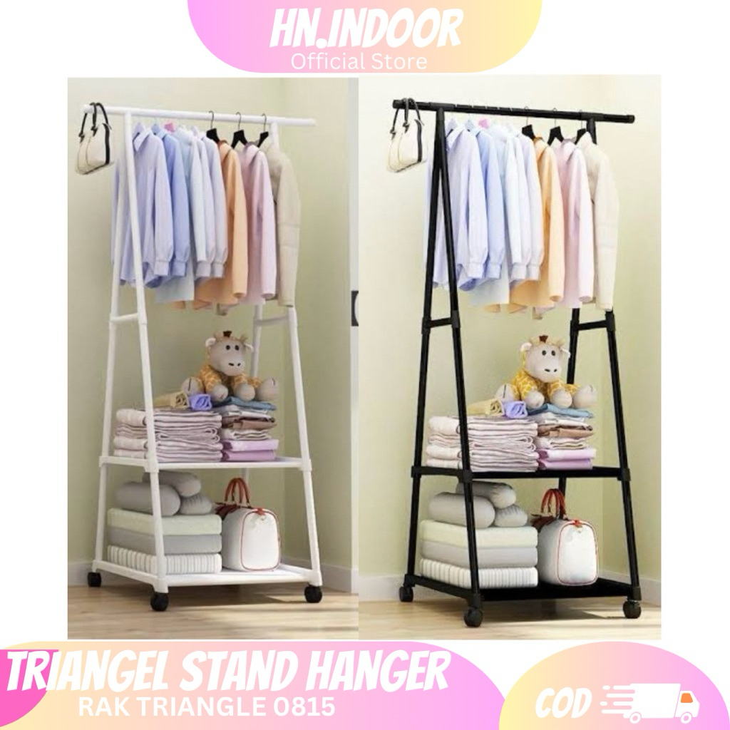 Jual Rak Triangle Stand Hanger Rak Gantung Baju Berdiri Rak Segitiga ...