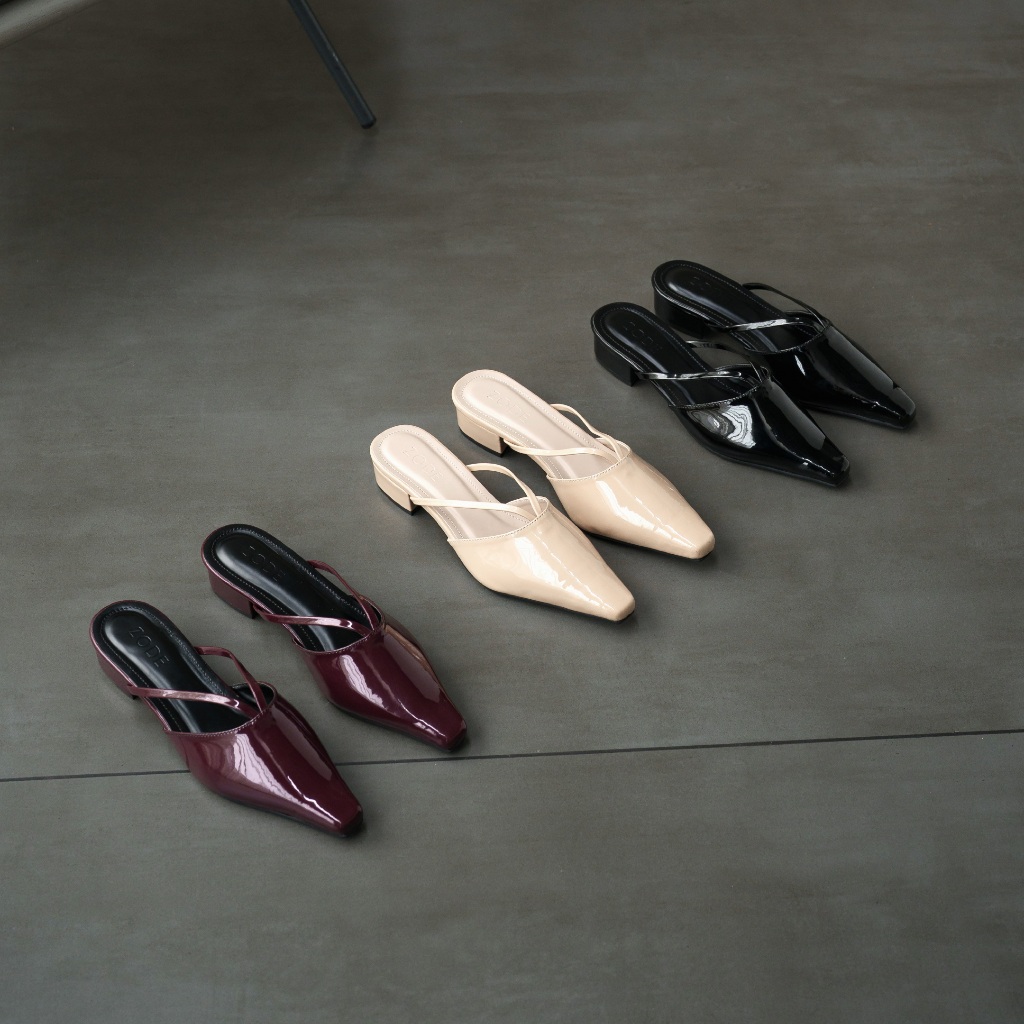 Jual Zode Aldercy Heels | Sepatu Sandal Flat Shoes Mules Wanita Hak ...