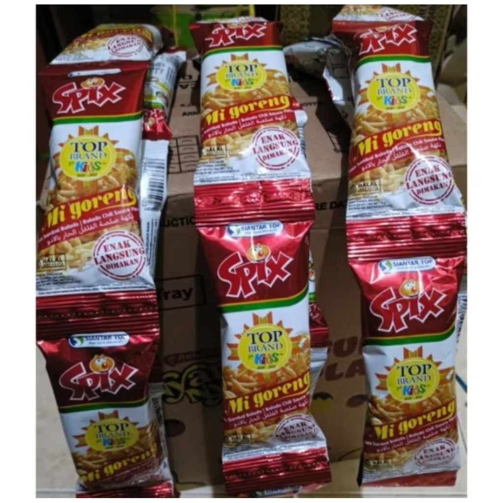Jual ( 5 pcs ) SNACK MIE GORENG SPIX CEMILAN RASA SAMBAL BALADO ...