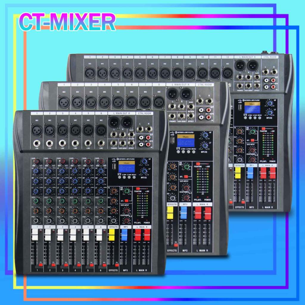 Jual Mixer audio profesional amplifier CT12 99DSP 4 chanel mixer Stereo ...