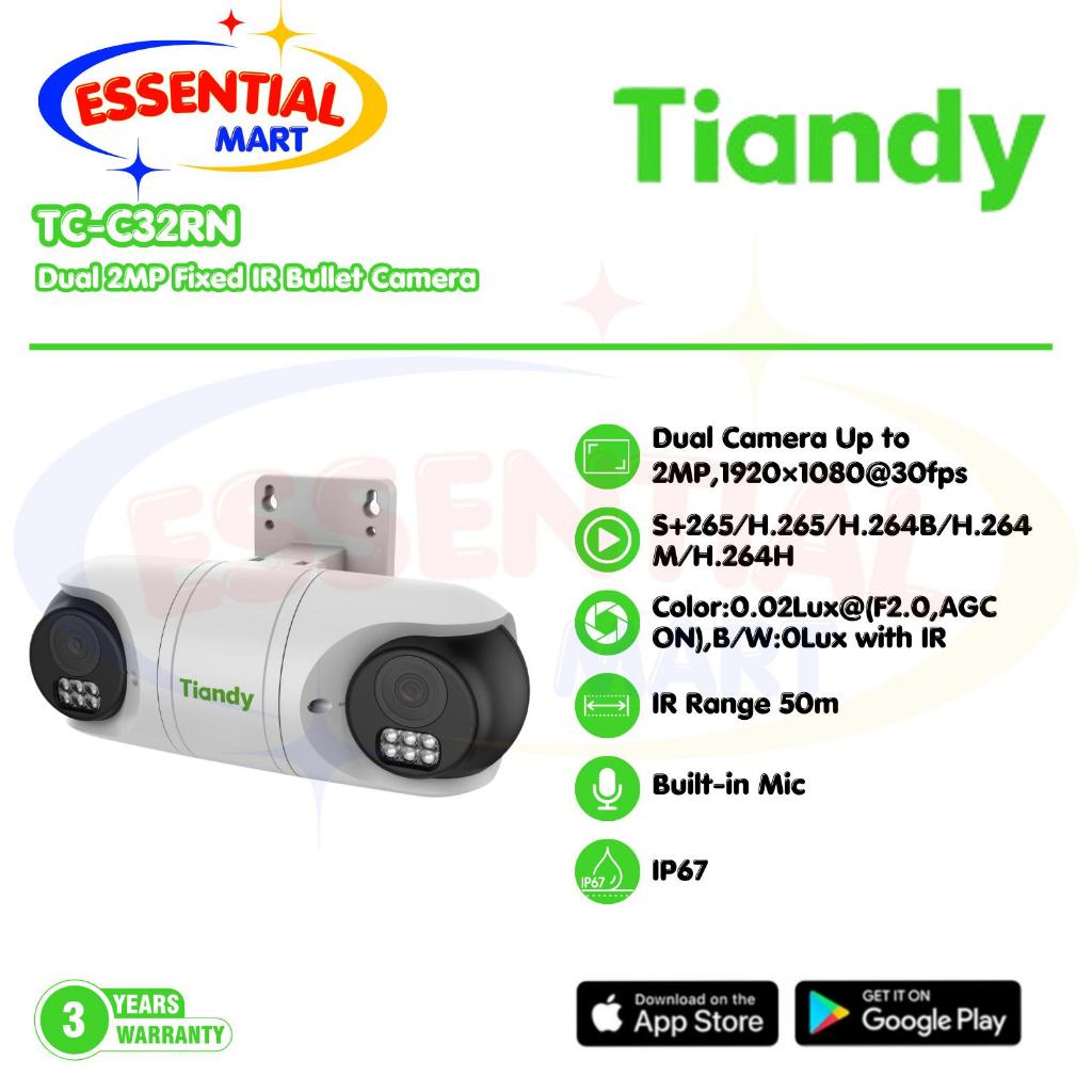 Jual Kamera CCTV IP Tiandy TC-C32RN 2MP Dual Lens Audio Outdoor ...