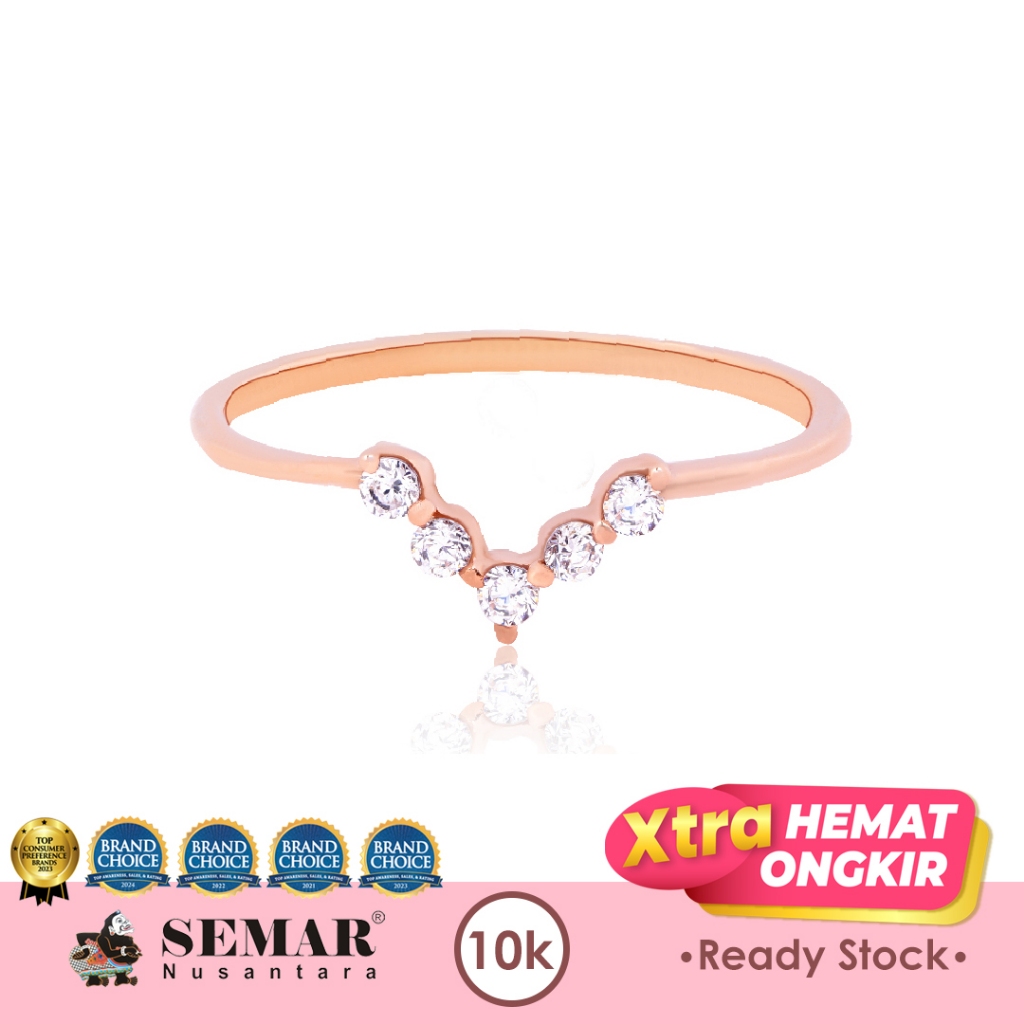 Jual Cincin Emas Velery Line Gold 10K Semar Nusantara | Shopee Indonesia