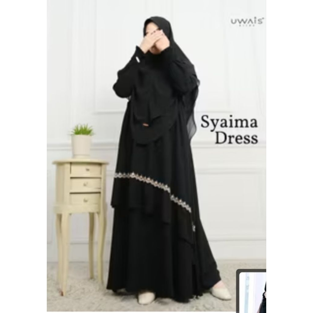 Jual gamis hitam by uwais (PL) | Shopee Indonesia