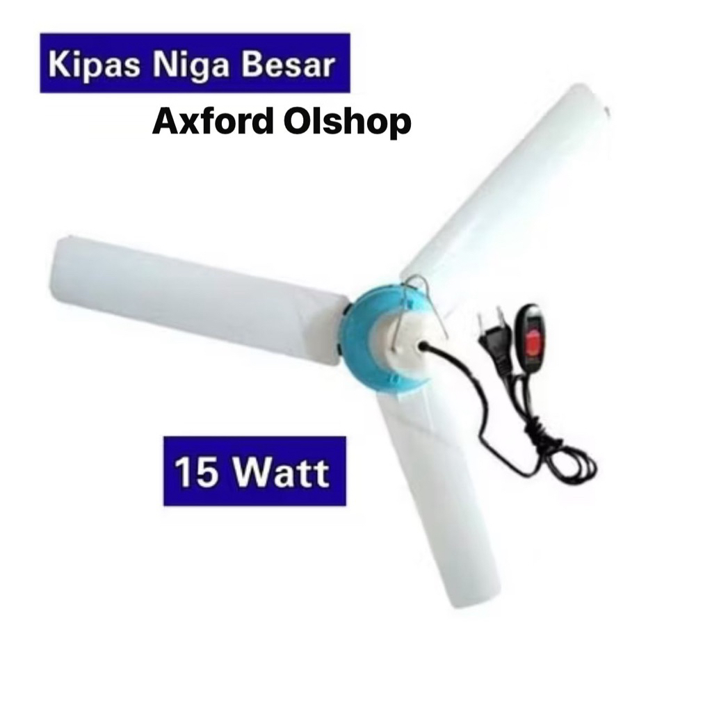 Jual Kipas Angin Gantung 15Watt Niga/HeLifan 3 Baling Baling | Shopee Indonesia