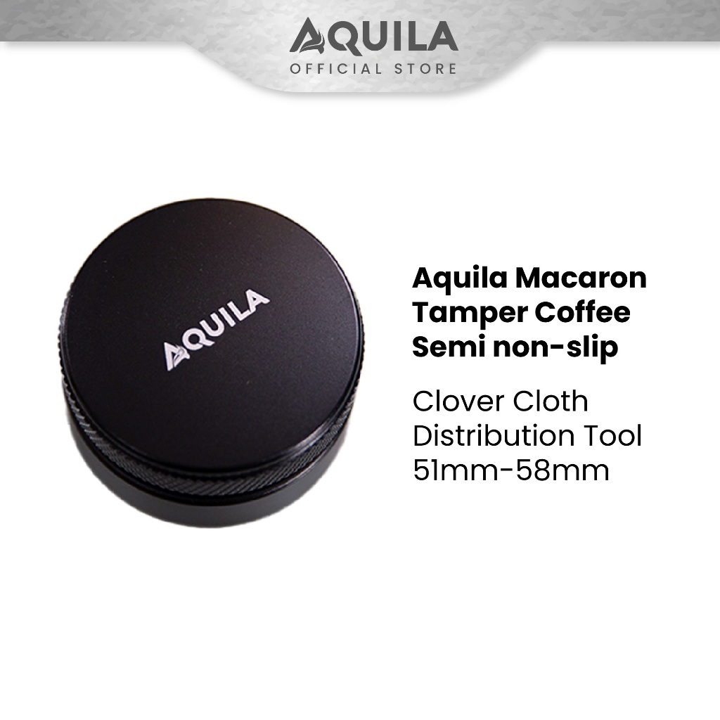 Jual Aquila Macaron Tamper Coffee Semi non-slip Clover Cloth Distribution Tool 51mm-58mm ...