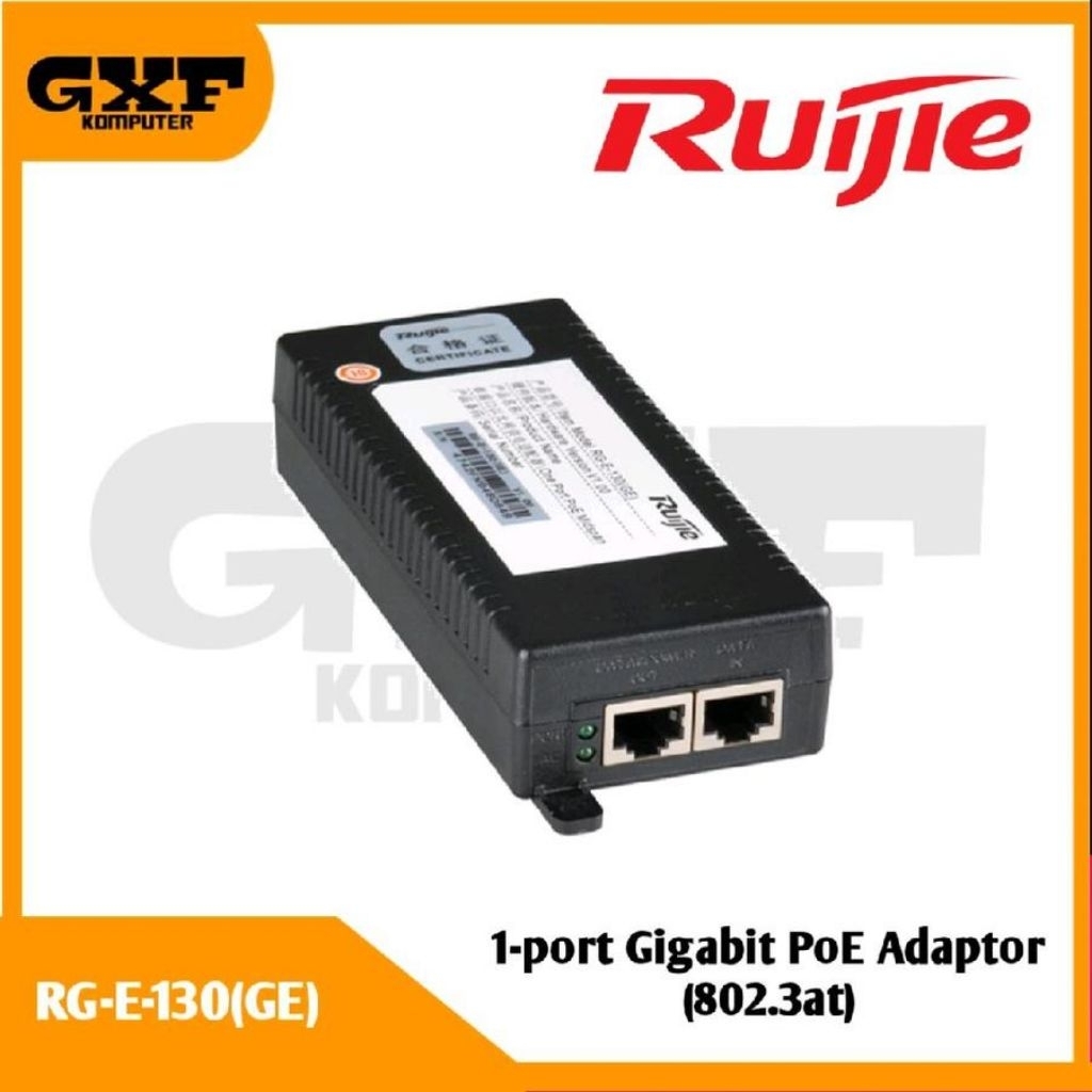 Jual Ruijie RG-E-130(GE) Gigabit PoE Injector - PoE adapter RG-E-130GE | Shopee Indonesia