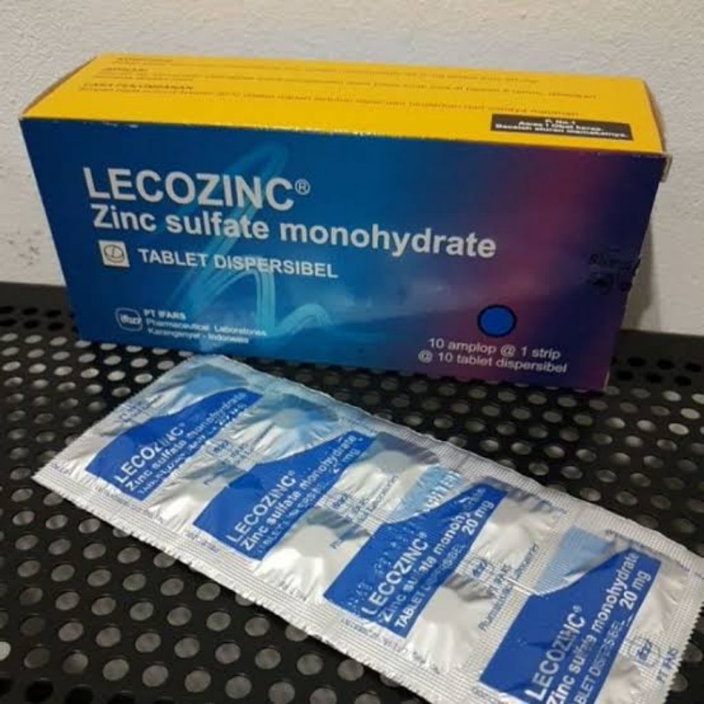 Jual (1 strp) leco zinc suplemen untuk diare nafsu makan dan kekurangan ...