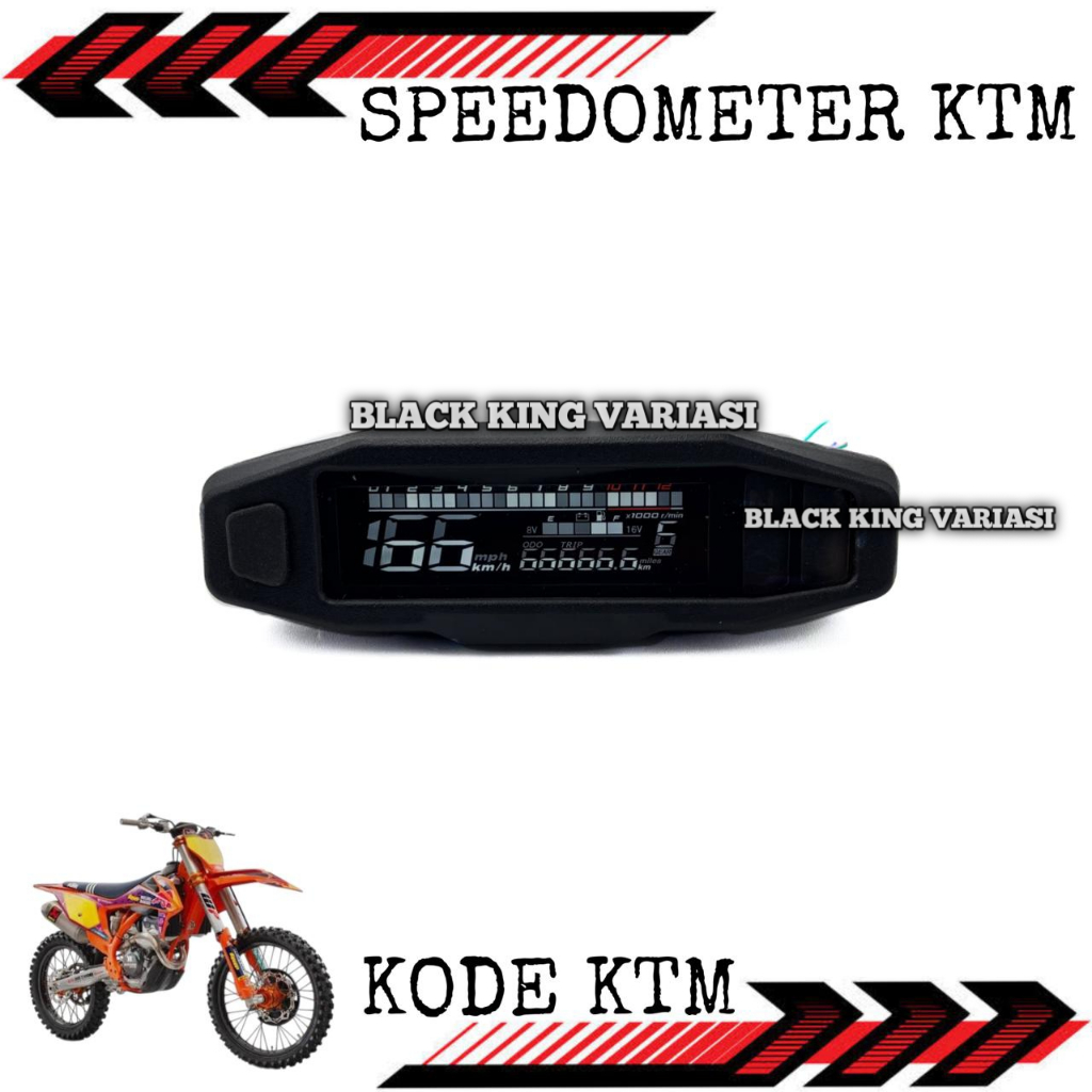 Jual Speedometer KTM Digital Universal Speedometer Digital Koso Mini ...
