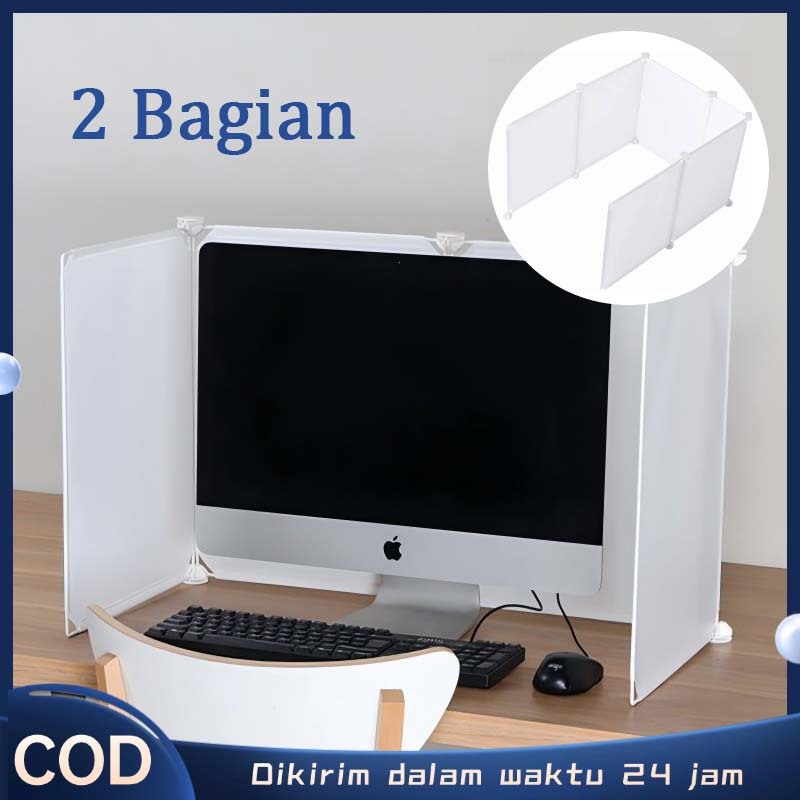 Jual 35*45cm Sekat Pembatas Meja Partisi Sekat Meja Kantor Portable ...