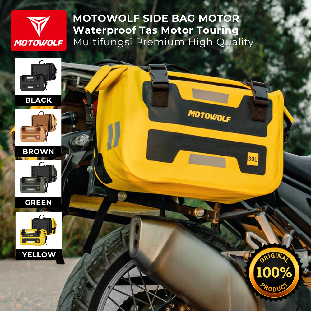 Jual Motowolf Side Bag Motor Waterproof Tas Motor Touring Multifungsi ...
