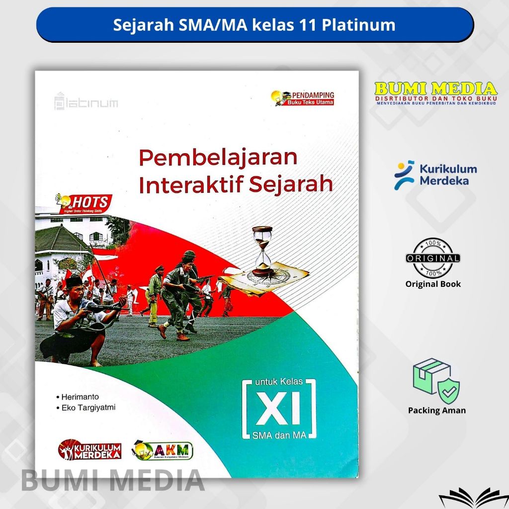 Jual Buku Pemblajaran Intraktif SEJARAH Revisi1 SMA/MA Kelas 11 Kurikulum Merdeka TIGA SERANGKAI ...