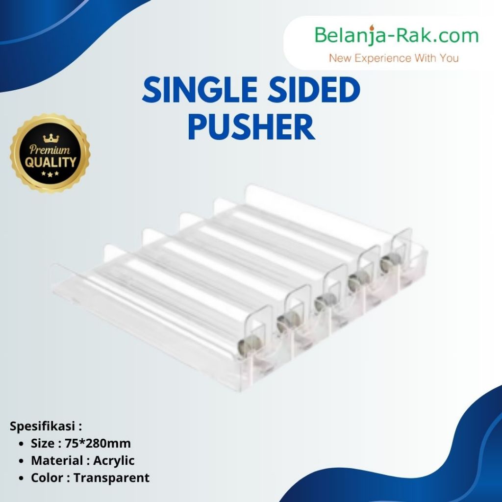 Jual Single Side Pusher Display Case Akrilik Pembatas Otomatis | Shopee ...