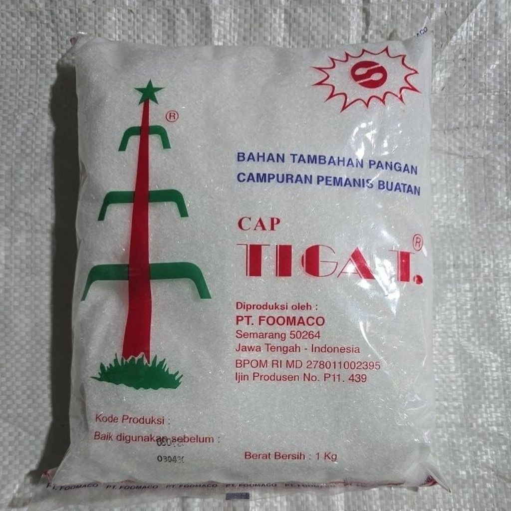 Jual Sari manis tiga T sakarin pemanis buatan 3T 1 Kg ( 3T 1Kg ...