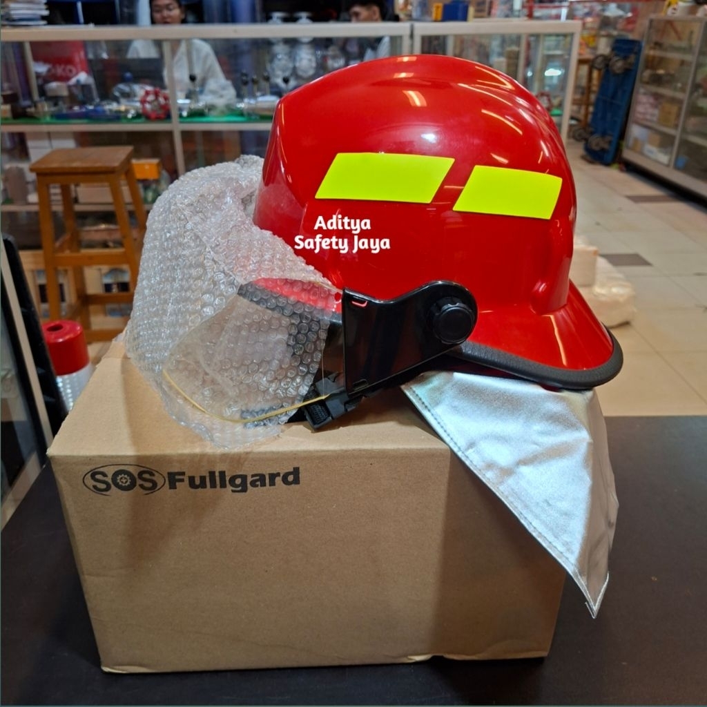 Jual Helm Pemadam SOS Fulgard Bersertifikat Lab Damkar / Fire Helmet ...