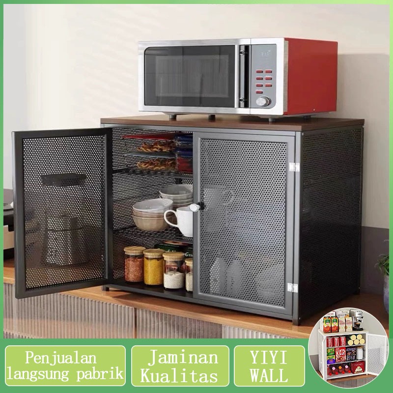 Jual Lemari Penyimpanan Makanan Lemari Piring Rak Dapur Rak Logam ...