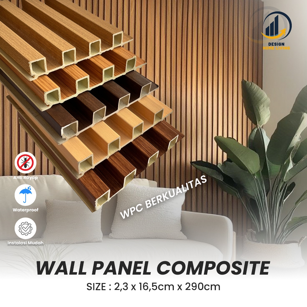 Jual Wood Panel WPC / Wall Panel PVC / Woodpanel Wallpanel Kisi Kisi ...
