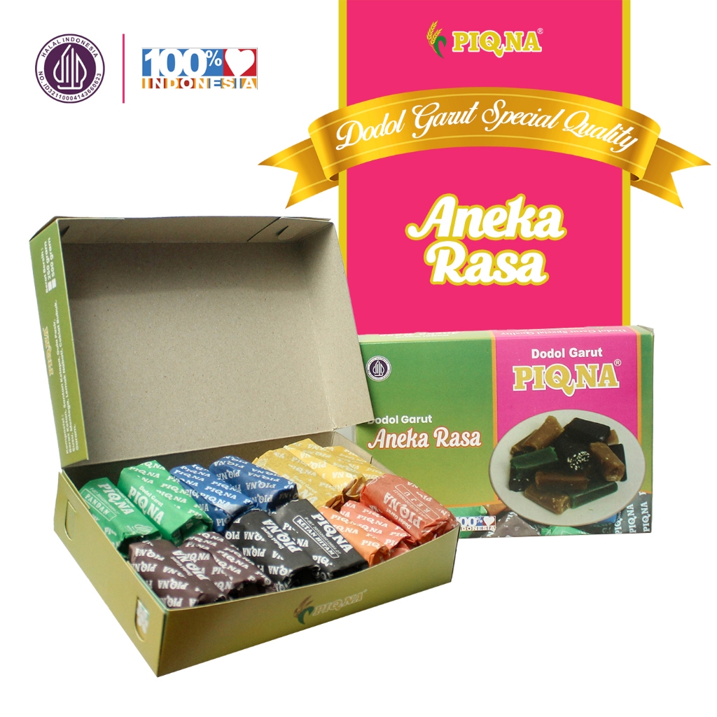 Jual PIQNA Dodol Garut Aneka Rasa ( Campur ) Ketan Hitam , Coklat ...