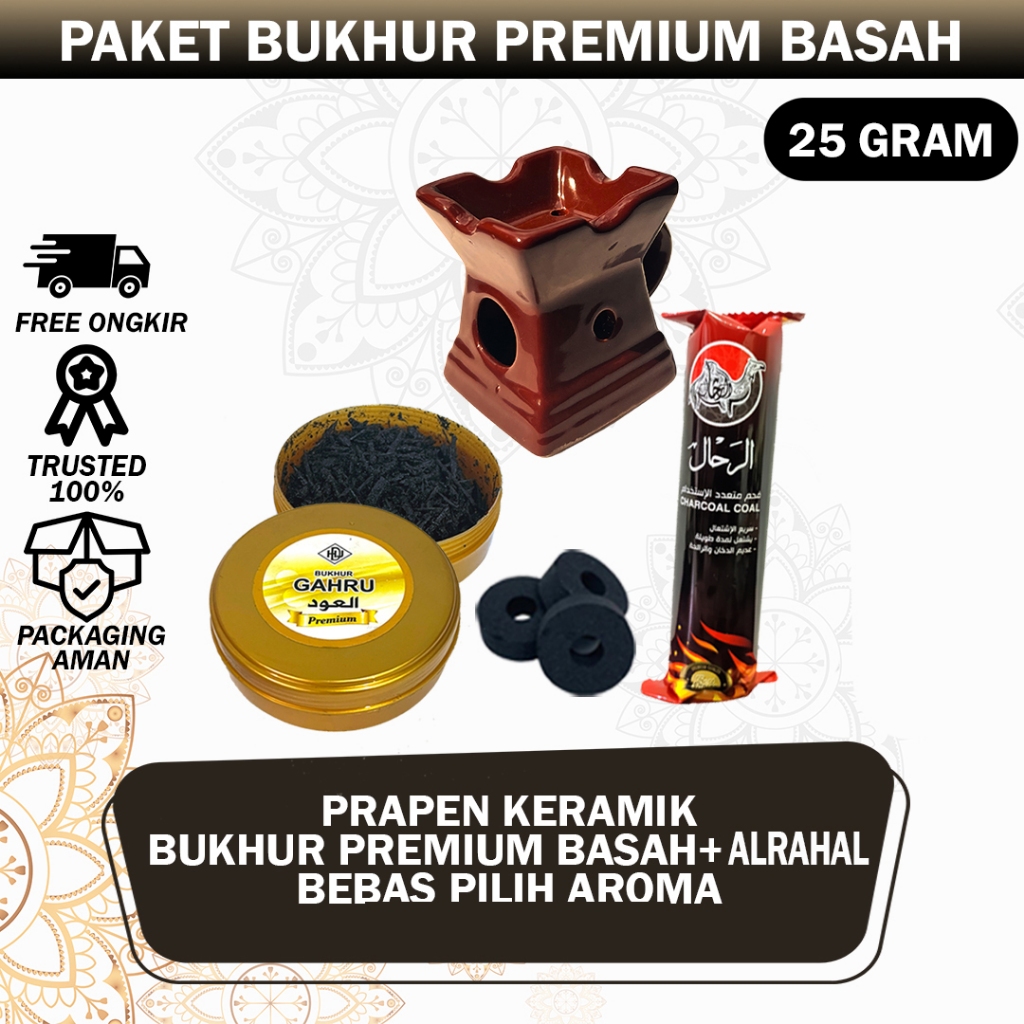 Jual Paket Lengkap Bukhur Buhur Premium Basah Buhur Bakhour + Dan ...