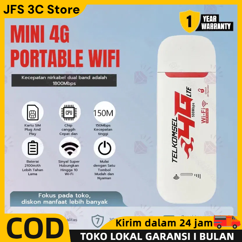 Jual Modem WIFI USB 4g All Operator LTE Modem USB 500Mbps Modem Mifi COD Support 10 Devices ...