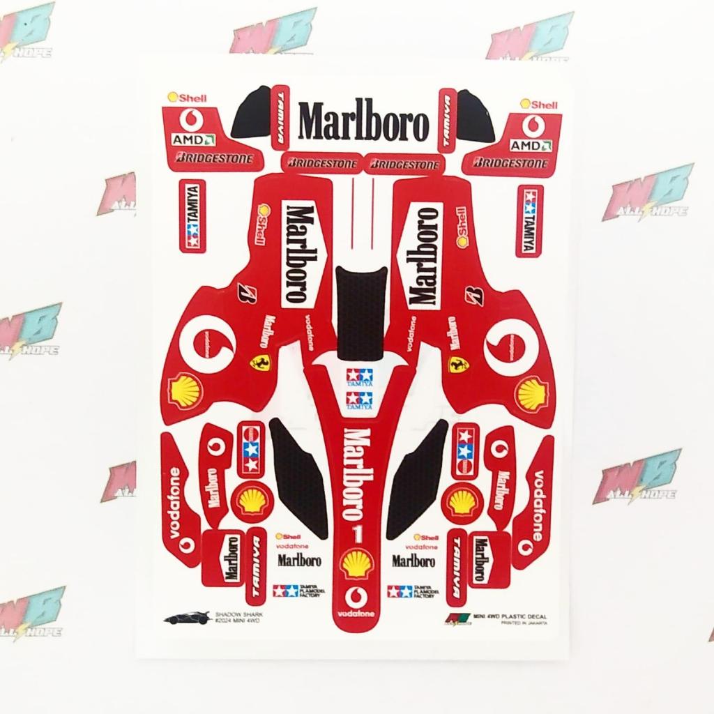 Jual Stiker Shadow Shark - Malbor - Body Merah - Vinnyl Laminating Doft ...