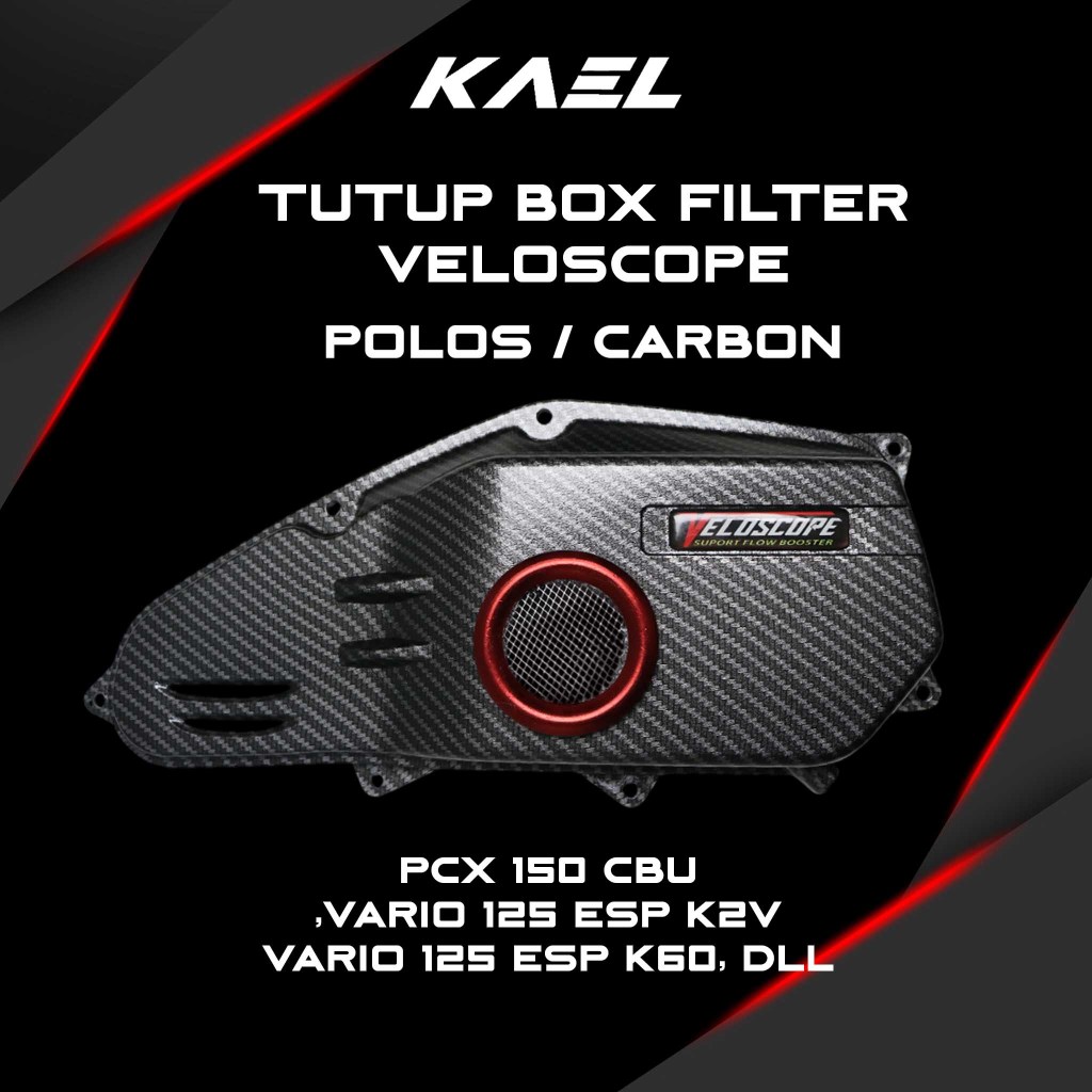Jual Tutup Box Filter Veloscope Airblade Slim Vario Techno 125 Helm In ...