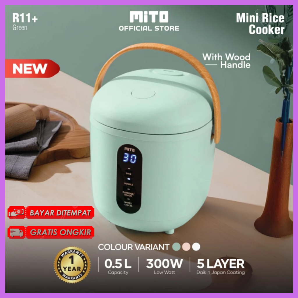 Jual Mito Mini Rice Cooker 0.5L - Praktis, Desain Minimalis, Anti ...