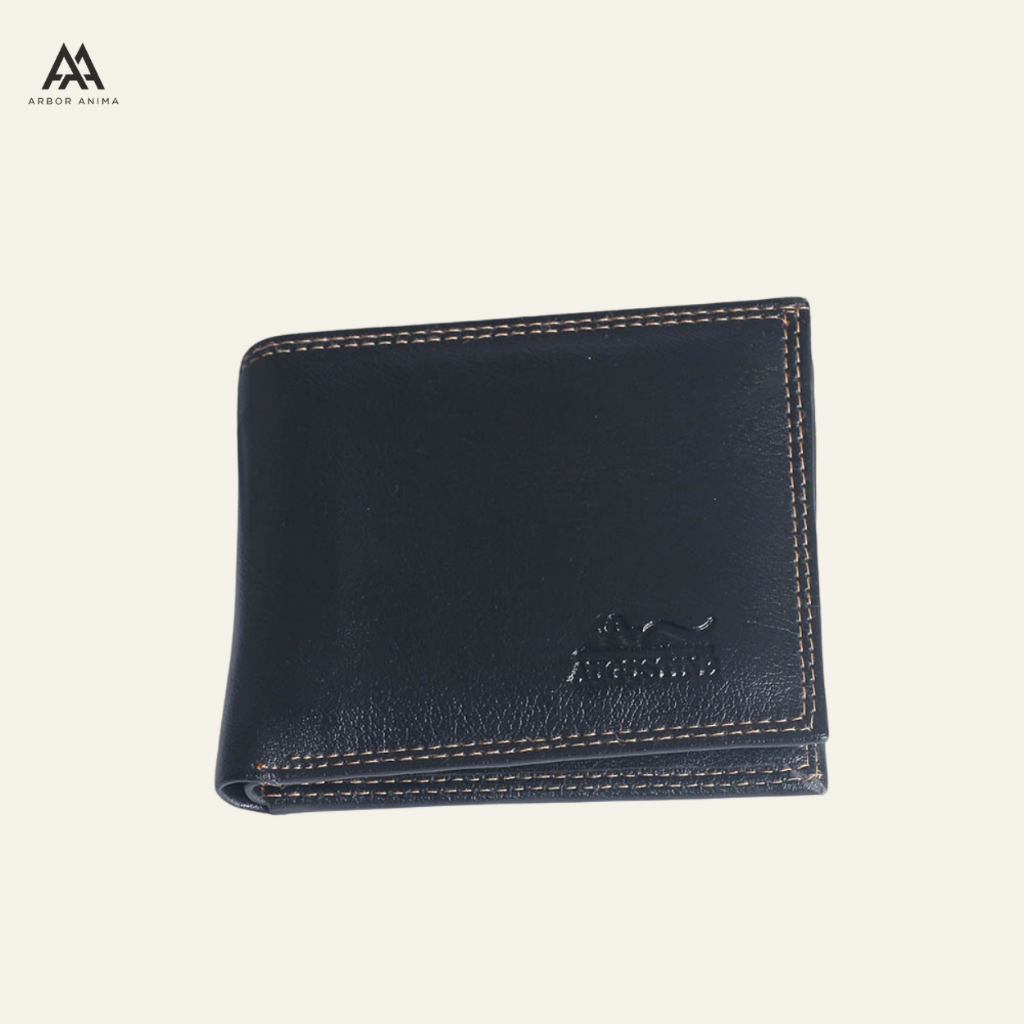 Jual Dompet Pria Lipat Kulit Sintetis Hitam / Dompet Cowok Klasik ...
