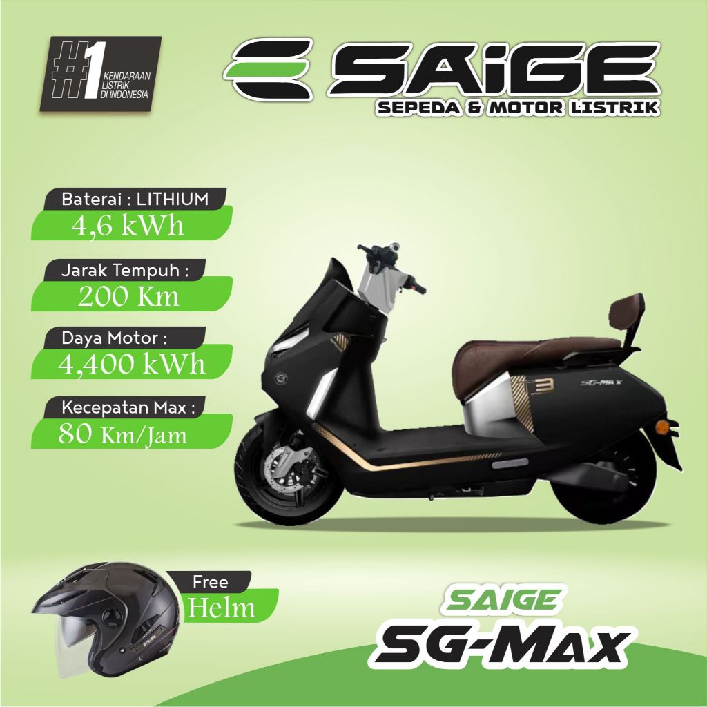 Jual MOTOR LISTRIK SAIGE SG-MAX | Shopee Indonesia