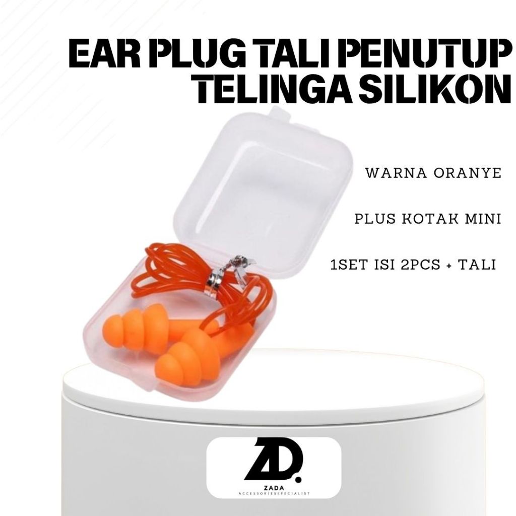 Jual Ear Plug Tali Earplug Tali Penutup Telinga Silikon Ultra Fit Pelindung Telinga Murah ...
