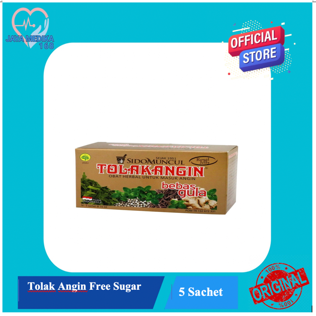 Jual Tolak Angin Bebas Gula Cair Dus 1x5's Herbal - Masuk Angin ...