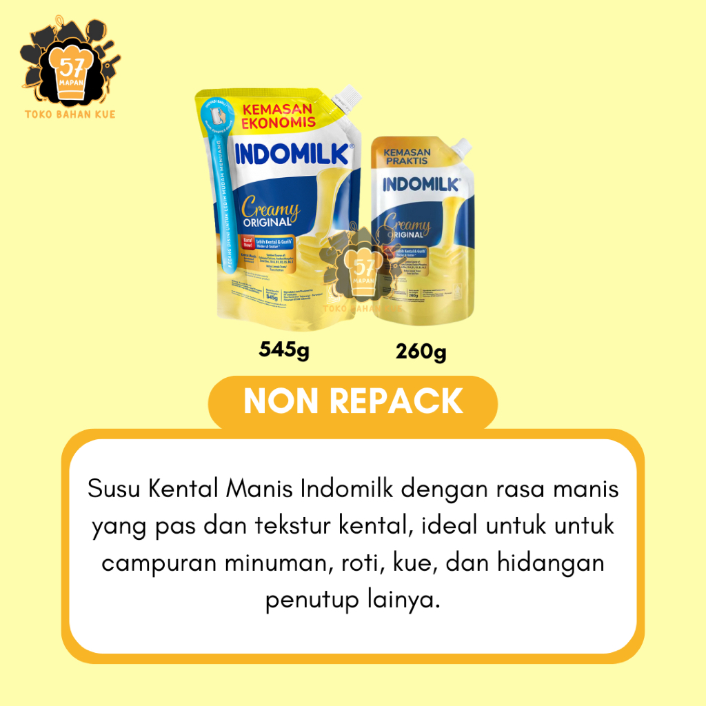 Jual SKM PUTIH INDOMILK POUCH 260 GR DAN 545 GR | Shopee Indonesia